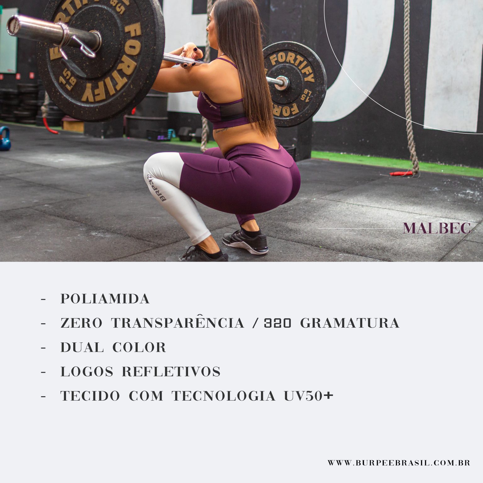 Legging Color Resist – MALBEC – Burpee Brasil